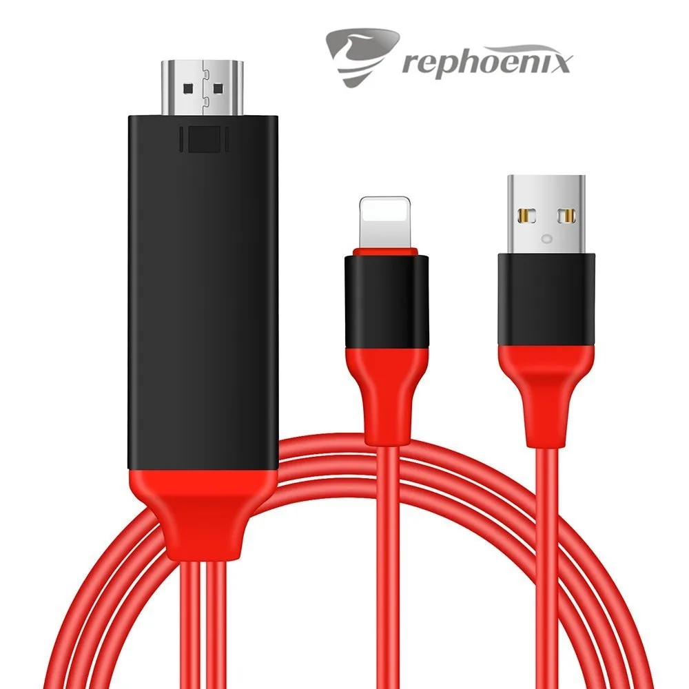 Rephoenix MHL HDTV Cable Adapter HDMI to USB Cable 6ft Plug and Play ...