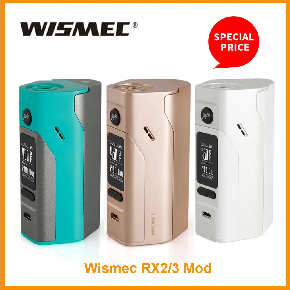 Clearance 100% Original Wismec Reuleaux RX2/3 150/200W Mod RX 2/3 Vape ...
