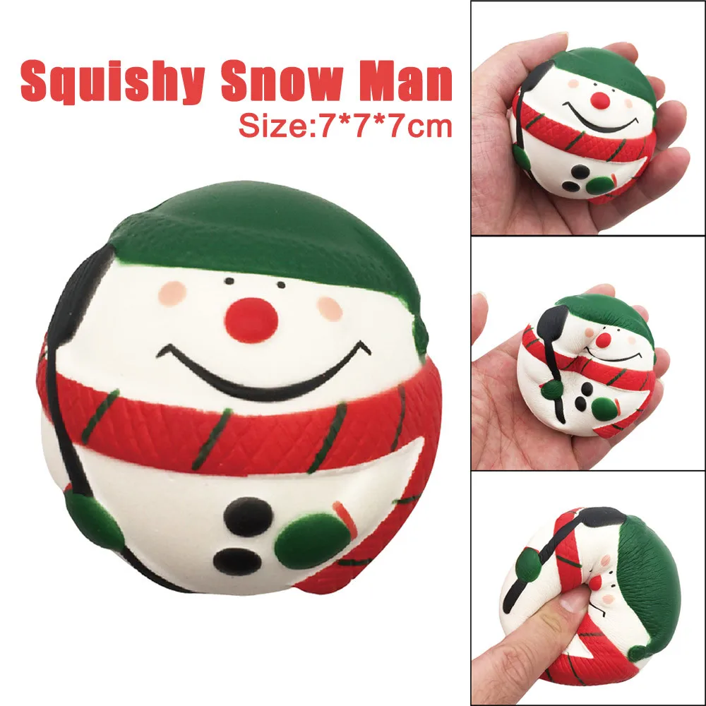 Squishy Kawaii Anti Stress Cute Snow Man Squishy Slow Rising Scented ...