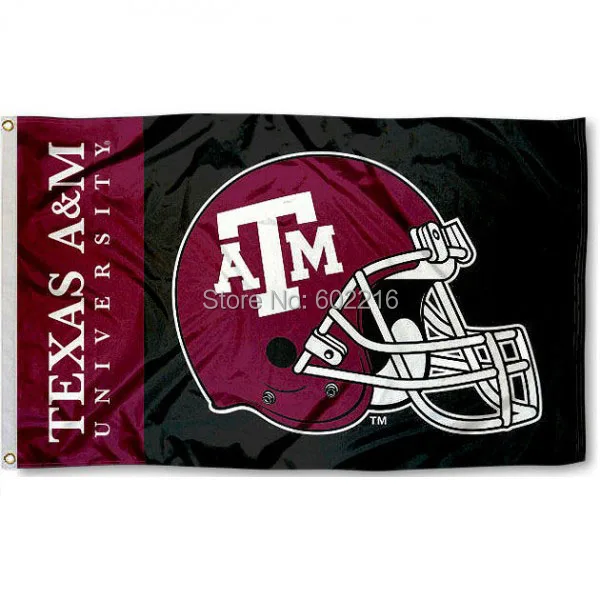 NCAA Texas A&M Football Helment Outdoor Large College Flag 3X5|flag 3x5 ...