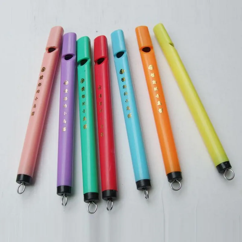 Mini Plastic Whistle Flute Bird Musical Folk Classic Toy For Kids Boys ...
