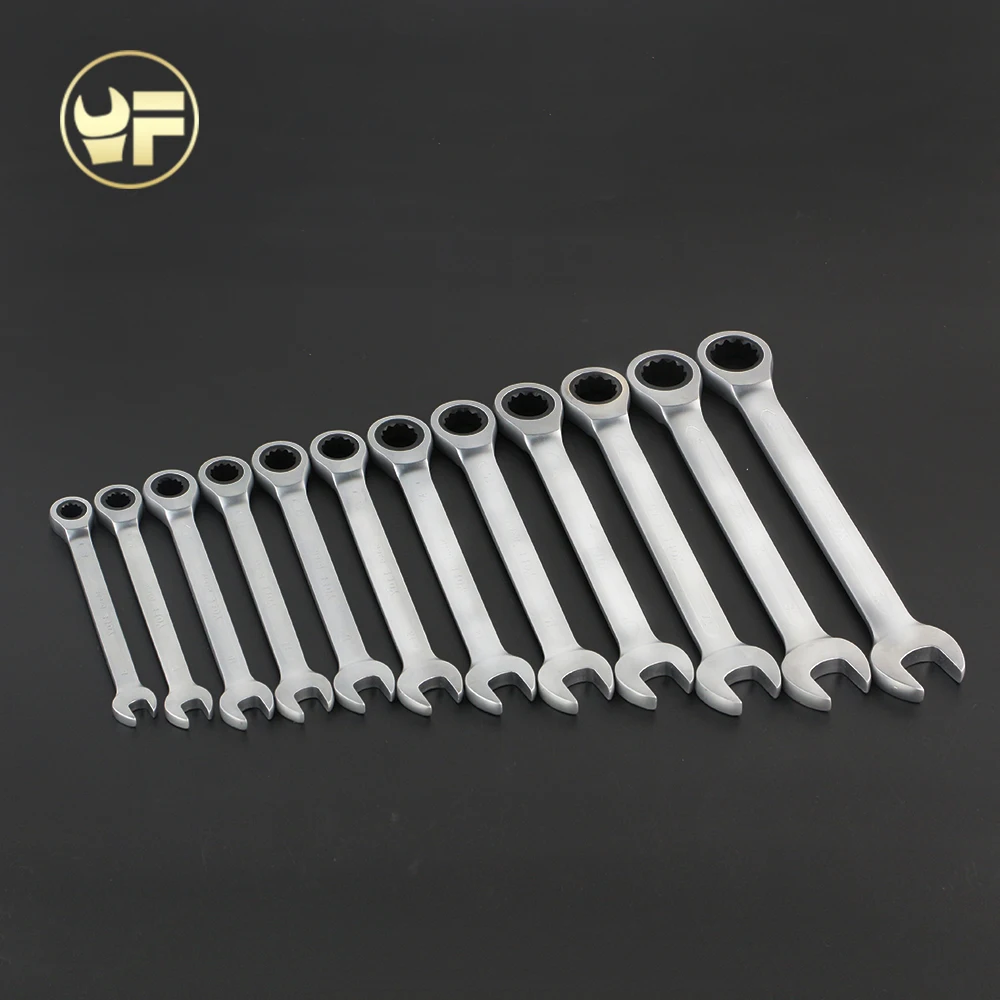 Yofe 12 pcs 8 19mm 래칫 스패너 조합 렌치 기어 링 렌치 래칫 핸들 도구 크롬 바나듐|chrome vanadium ...