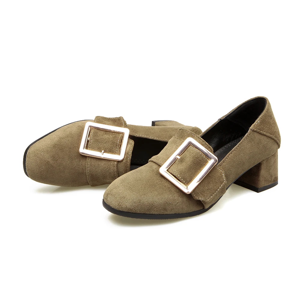 Big And Small 31 48 Size 4 Colour New Spring Autumn Womens Pumps Women Shoes Square Toe Square