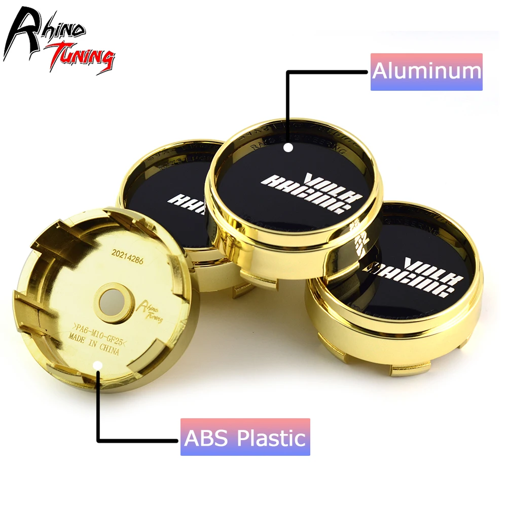 Rhino Tuning 4pcs 67mm(63mm) Volk Racing Emblem Car Wheel Center Caps ...