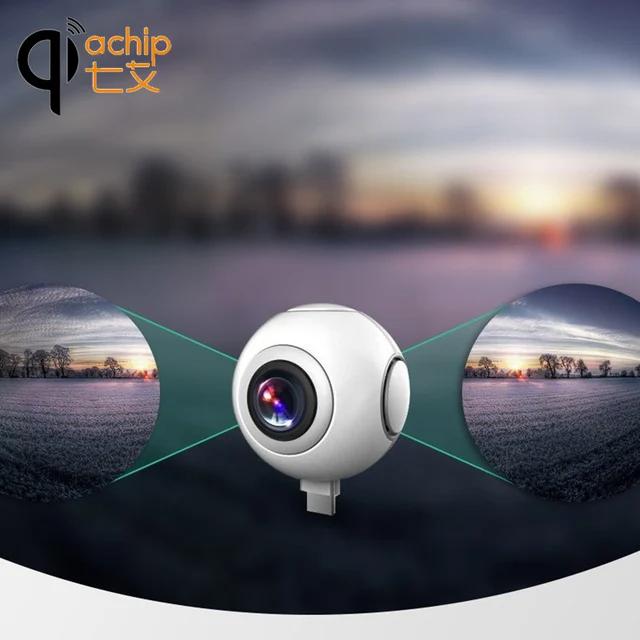 720 Degree Panoramic Camera HD 360 Video VR Cameras Dual Wide Angle ...