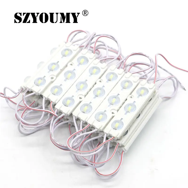 5730 3 LED Injection Led Module 12V with Lens Waterproof IP67 120 ...
