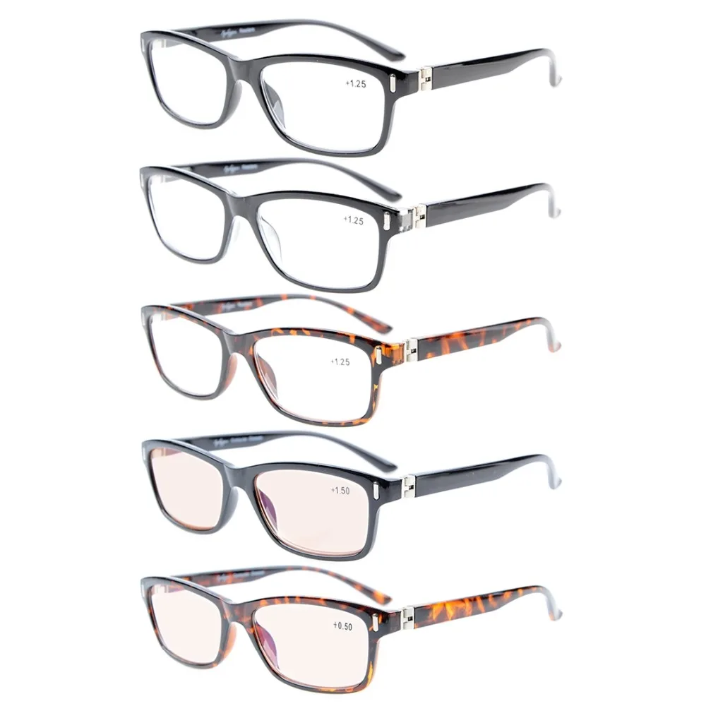 R119 Mix Eyekepper 5 Pack Unique 180 Degree Spring Hinges Reading Glasses Included 2computer