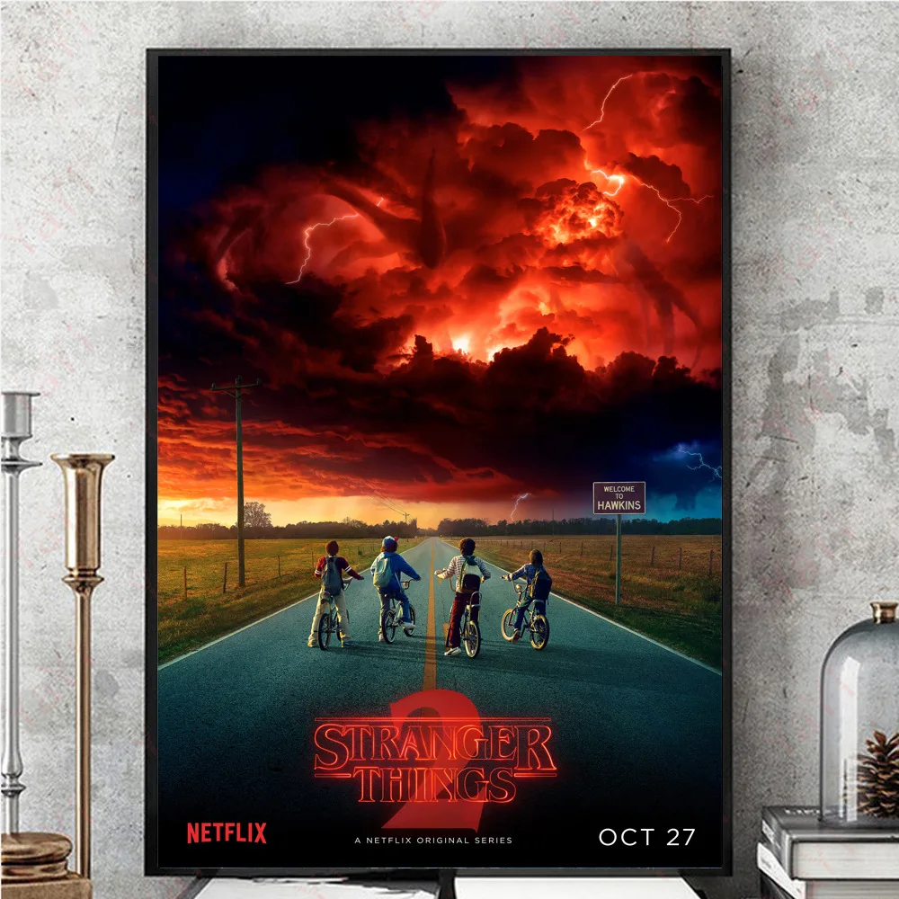 Cartel de Stranger Things película TV, Impresión de centro de pintura ...