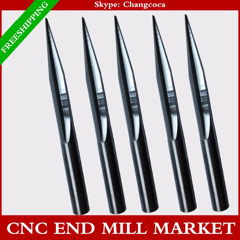 6mm*10degree*r0.75*100,freeshipping Cnc Solid Carbide End Mill ...