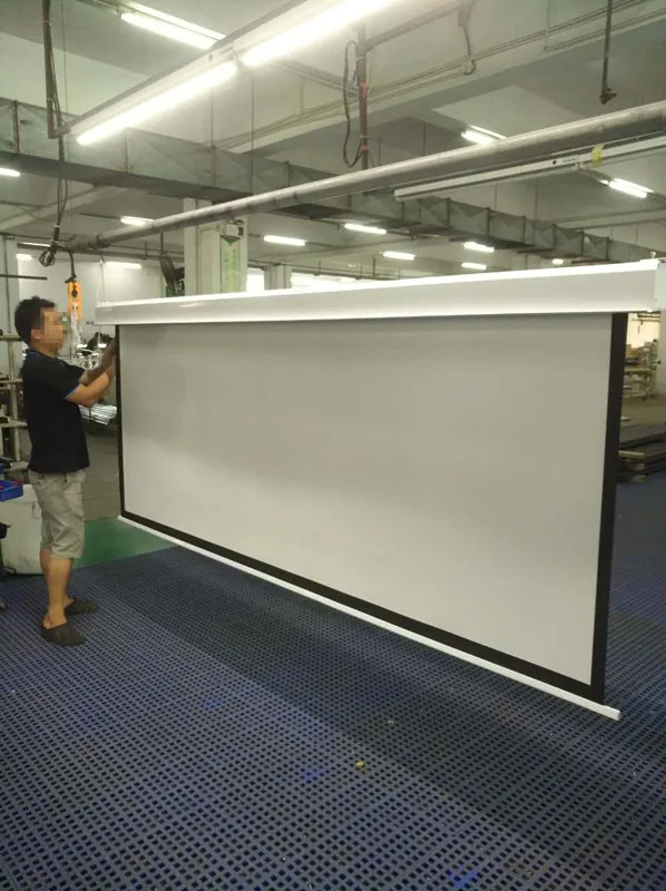 Fiberglass 4:3 Recessed Ceiling Electric Alr Motorized Projector Screen ...