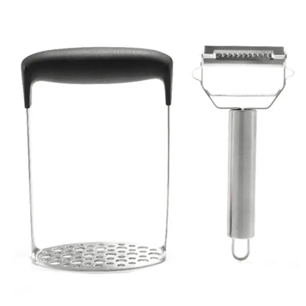 Sturdy Stainless Steel Potato Masher Potato Press for Refried Beans/Pea ...