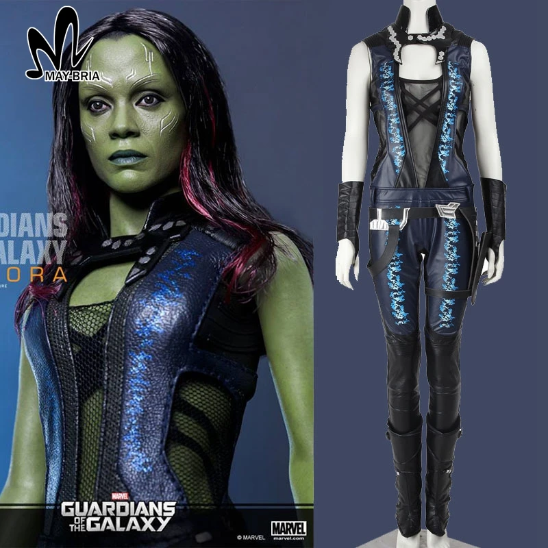 Guardians of the Galaxy Gamora cosplay costume leather Gamora jumpsuit ...
