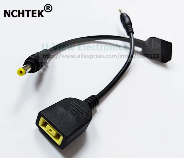 Nchtek Dc 4.0x1.7mm Male To Square Female Connector Cable For Lenovo ...