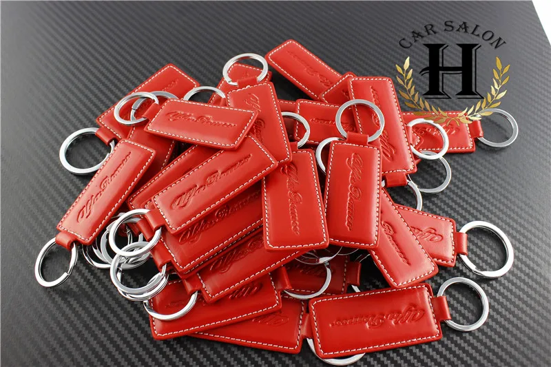 100pcs Metal Key chain Ring ALFA ROMEO Keychain Key ring for Mito 147 ...