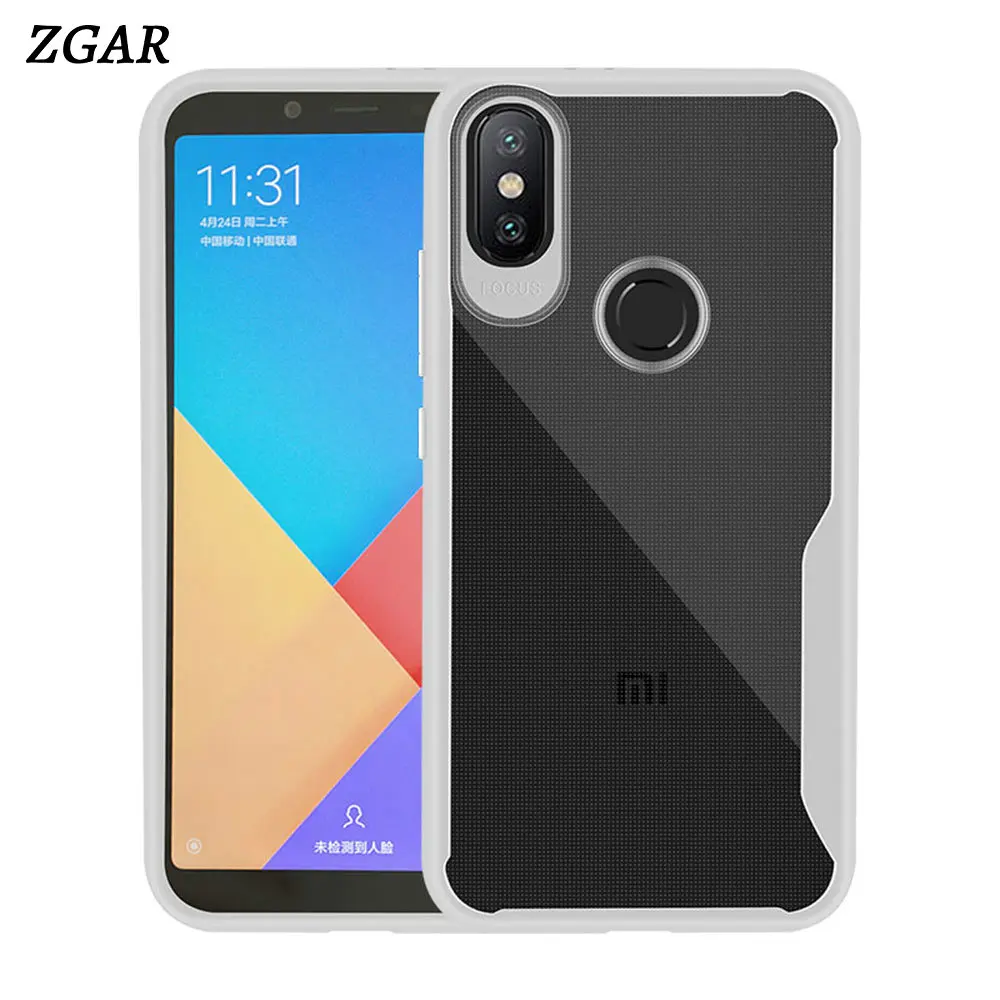 Caixa transparente para Xiaomi Redmi 6 Pro 6A Macio Claro Coque Sacos ...