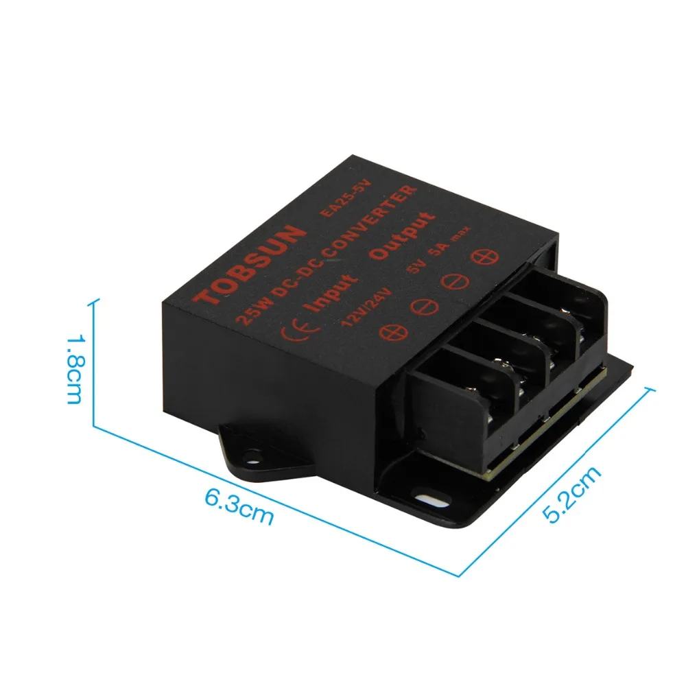 12V 24V ~ 5V 5a 25W DC DC 컨버터 변압기, 전압 조정기 감속기 스텝 다운 벅 모듈, LED 자동차 태양광 전원 공급 장치|변압기| - AliExpress