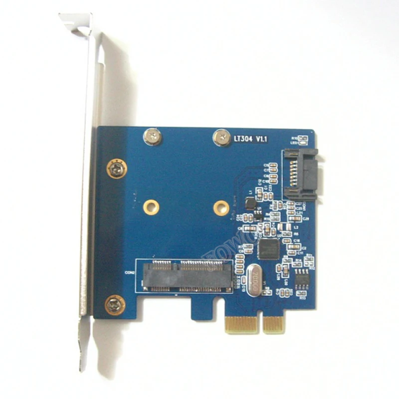 Desktop Internal SATA 6Gbps mini SATA Combo Extender Adapter PCI e 1x ...