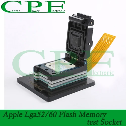 iphone4 LAG52/LGA60 NAND flash memory chip testing jig/fixture/socket ...