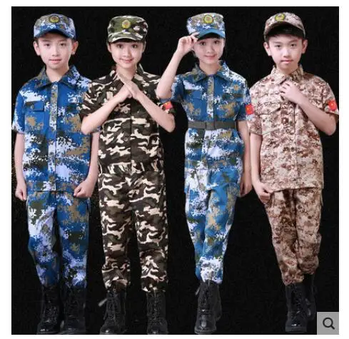 summer kids army camo camouflage soldier military marine costume ...