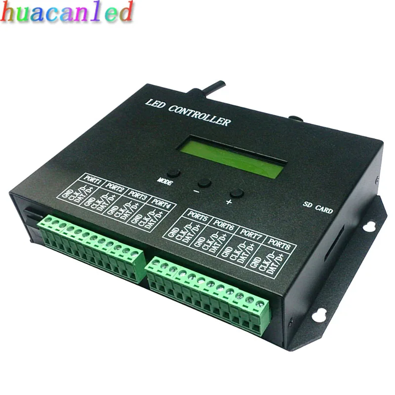 led full color programmable controller,DMX console controller,8 ports ...