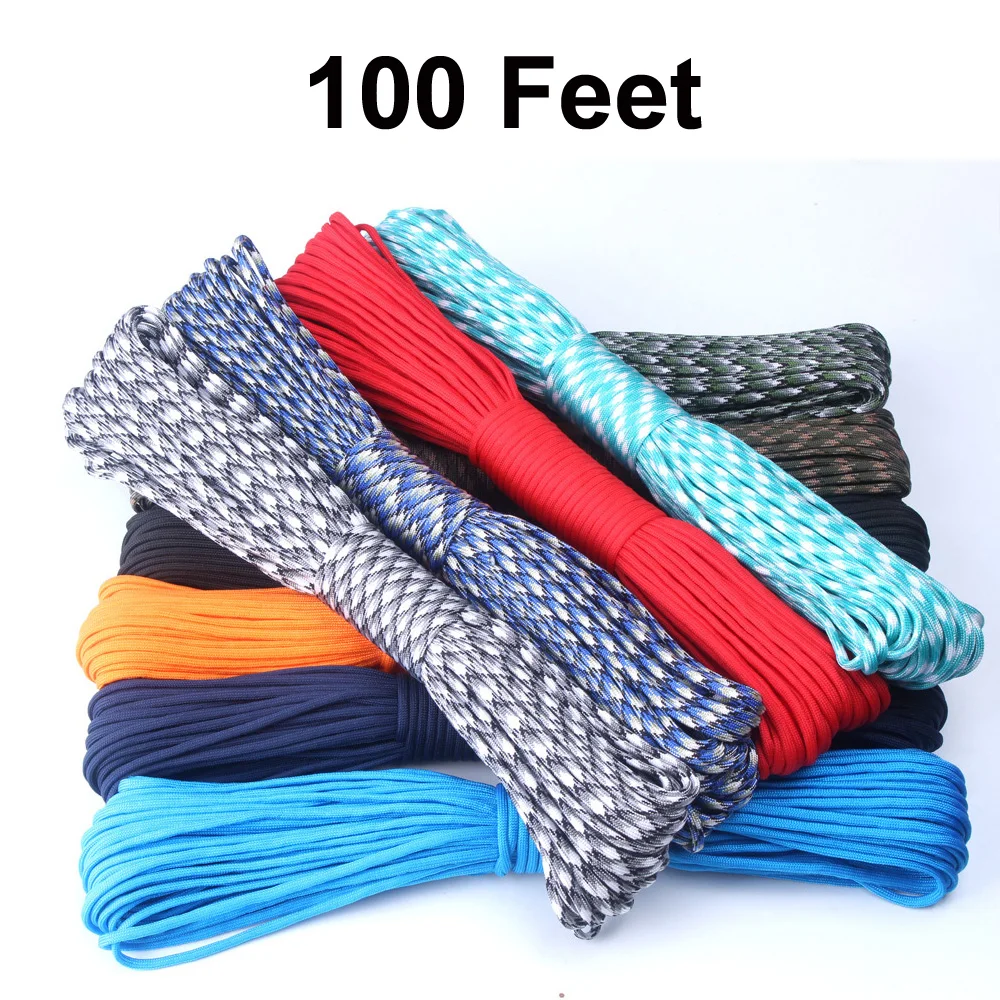 PARACORDE,2-25FT--Paracorde 252 couleurs, 550 cordes pour Parachute ...