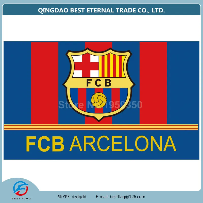 BEST FLAG BARCELONA FCB MLS SOCCER 3x5ft Polyester Banner Flag-in Flags ...