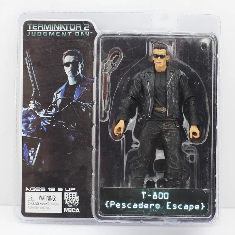 NECA The Terminator 2 Arnold Action Figure T 800 Pescadero Escape PVC ...