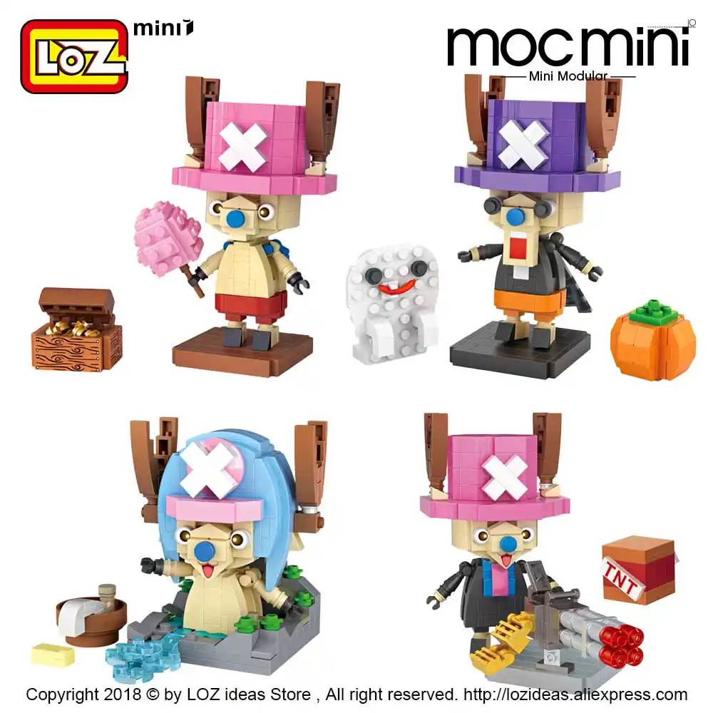 LOZ Mini Blocks Anime Deer Fish Mini Loz Building Block 2018 Kids Toys ...