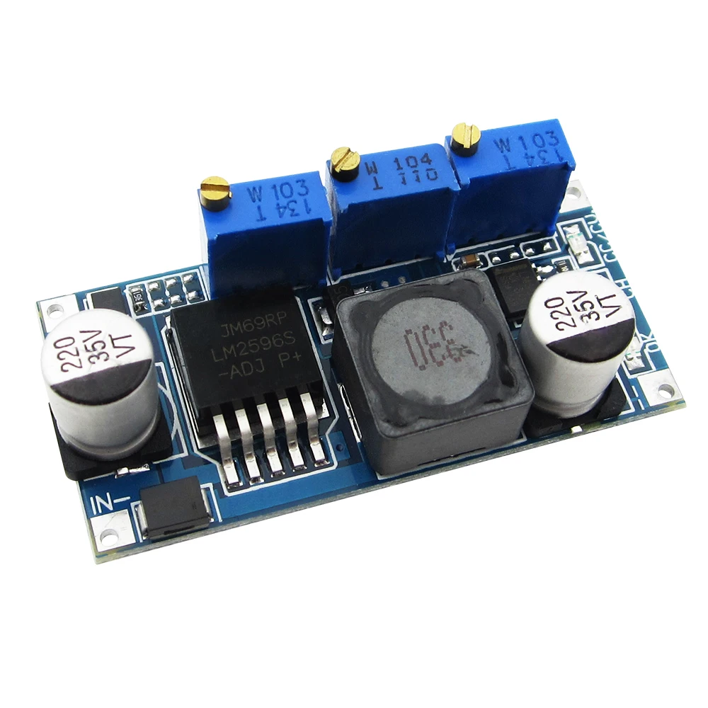 BO 01 10 unidades LM2596 LED Driver DC DC reductor ajustable CC/CV ...