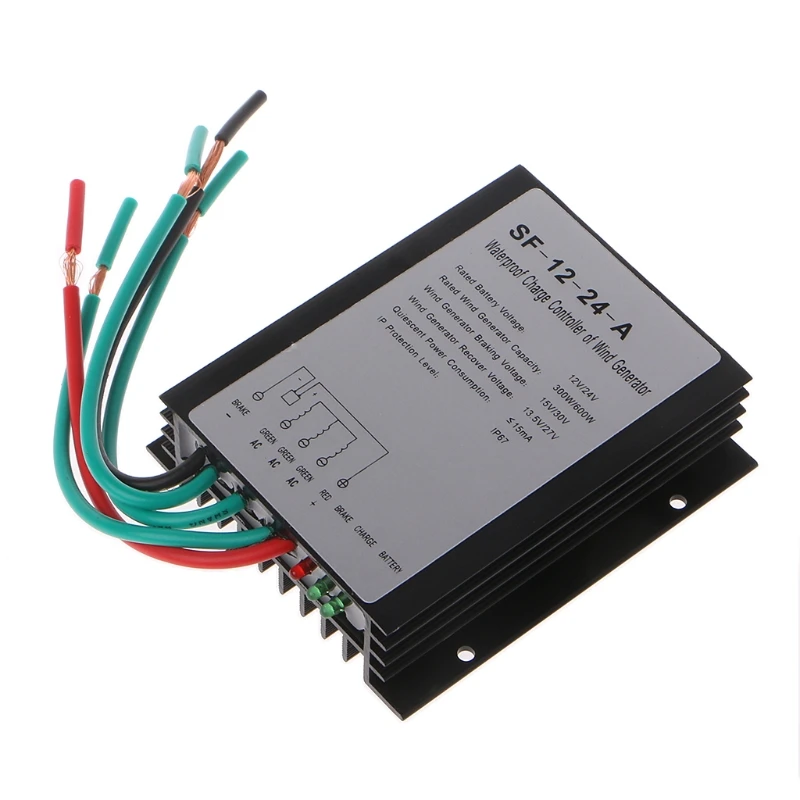 600W 12 V/24 V กังหันลม Generator Charge Controller ลม Controller ...