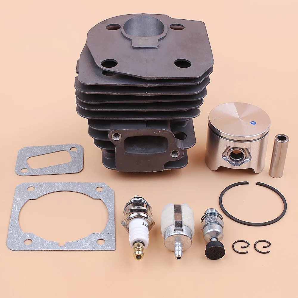 44MM Cylinder Head Piston Engine Kit For HUSQVARNA 350 346 351 353 ...