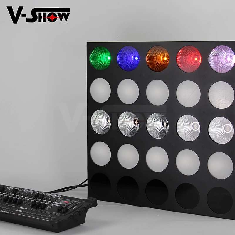 4pcs free shipping 5x5 25pcs RGBW led matrix beam panel dmx stage light ...