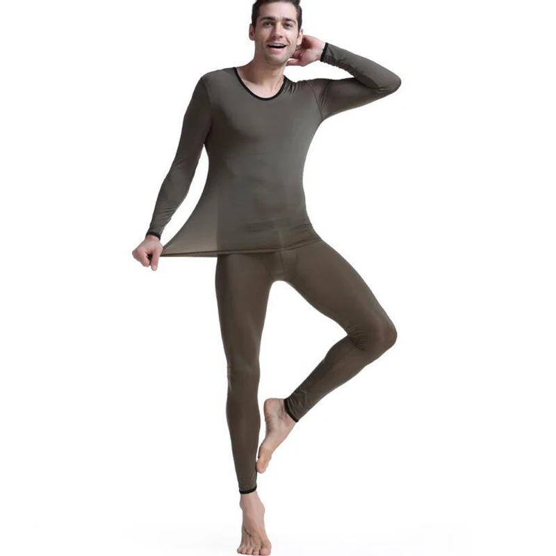 Thermal Underwear Men Long Johns Thermo Underwear Underpant Elastic ...