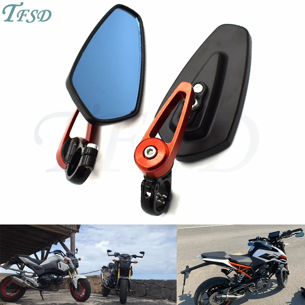 Espelho Retrovisor Para Guidão De Motocicleta Universal 7 8 22mm