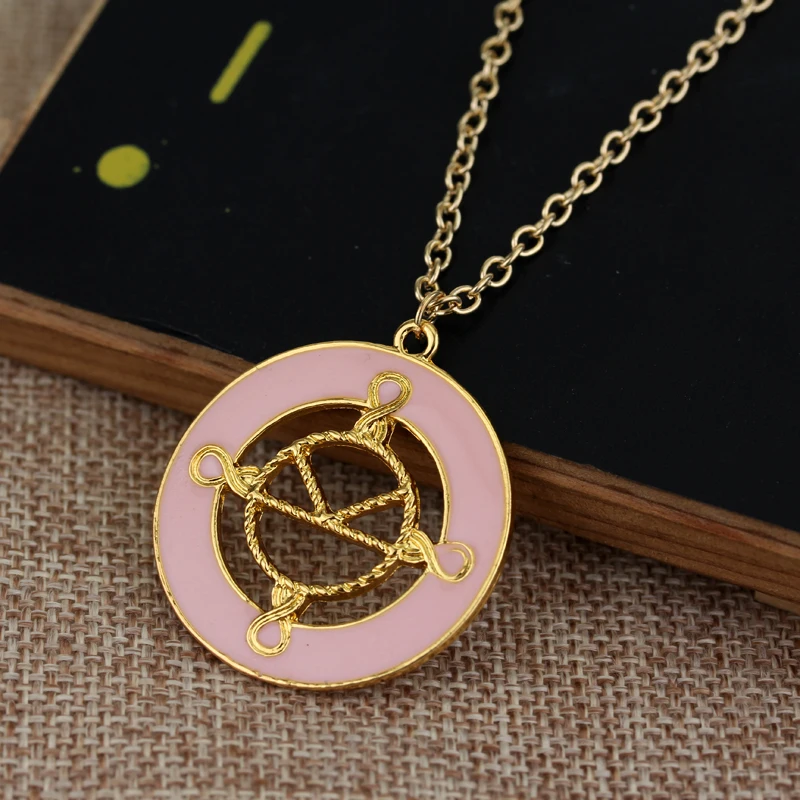 Kingsman-Necklace-Charm-Pink-Enamel-The-Secret-Service-Pendant-Necklace ...
