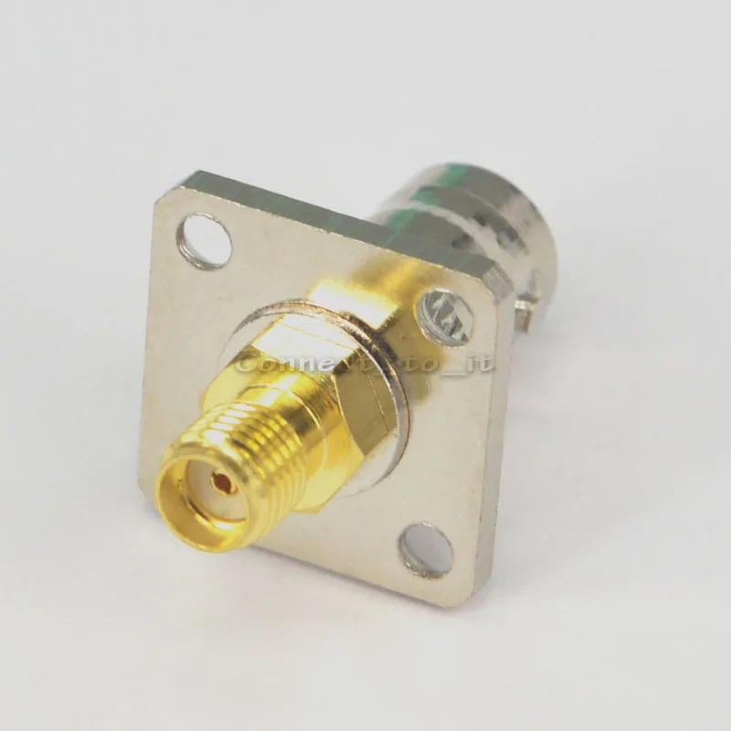 Bnc Female Jack To Sma Female Jack 4 Hole Panel Mount Converter For ...