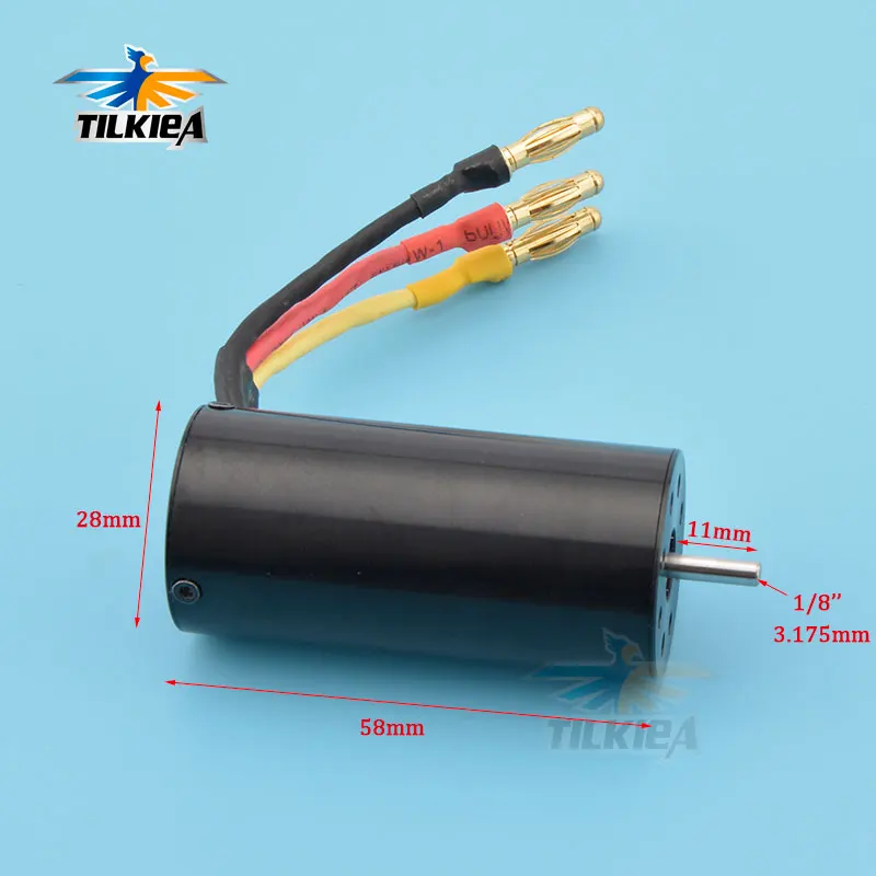 Rc Boat 2858 Motor Brushless Motor 2800rpmv 4 Poles 1400w 177a Better For 3s Lithium Battery