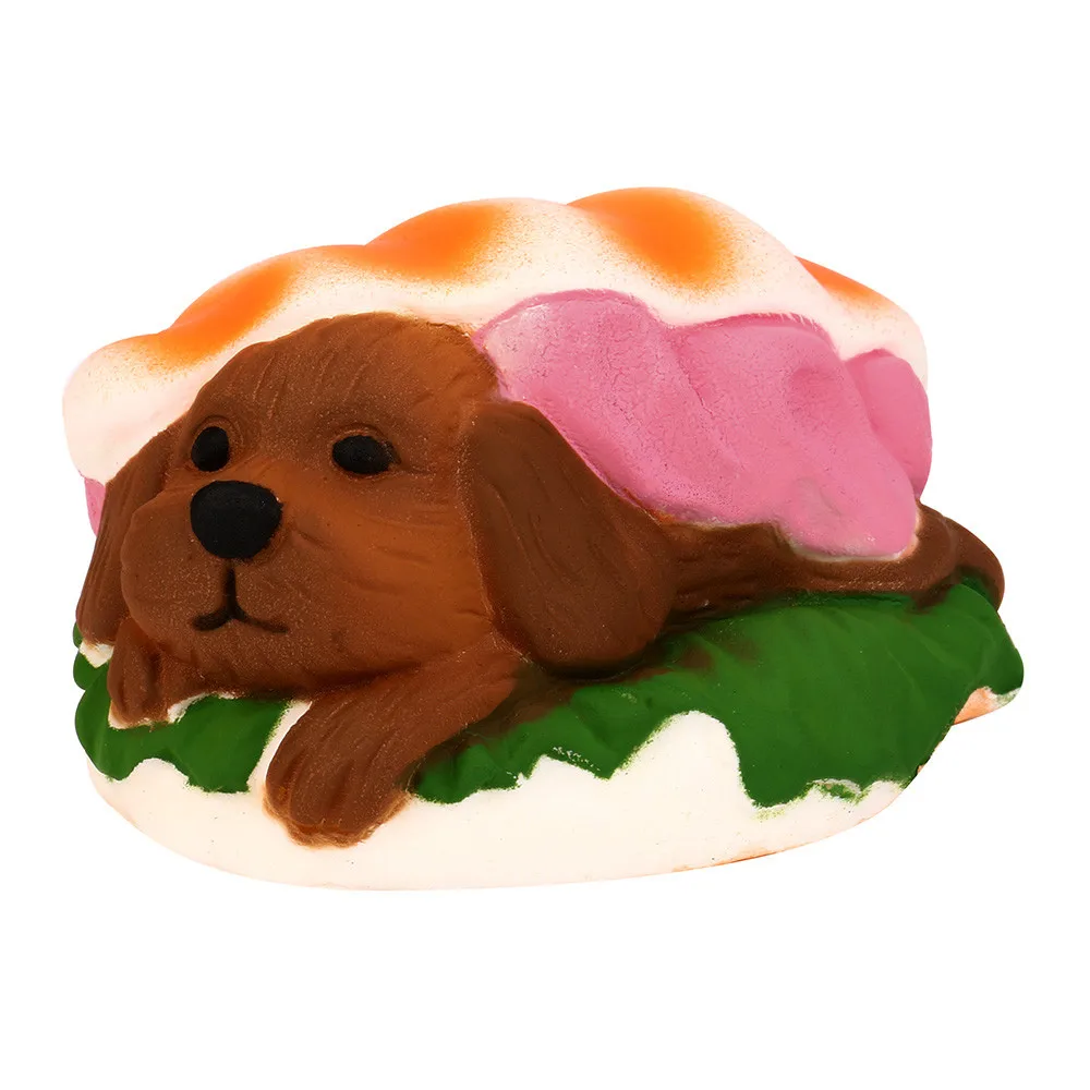 Cute Kawaii Soft Squishy Squishi Hamburger Dog Squishy Slow Rising ...