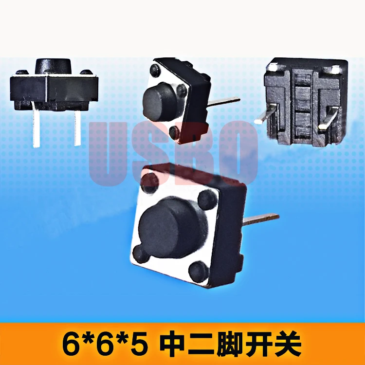 2-Legs-Feather-Touch-Tactile-Push-Button-Switch-Tact-Switch-Black-Hight ...