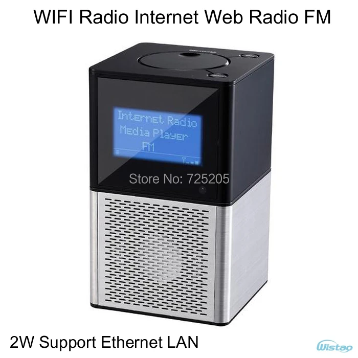 Wifi Radio Internet Web FM Radios 2 W RMS apoyo LAN puerto formato MP3 ...