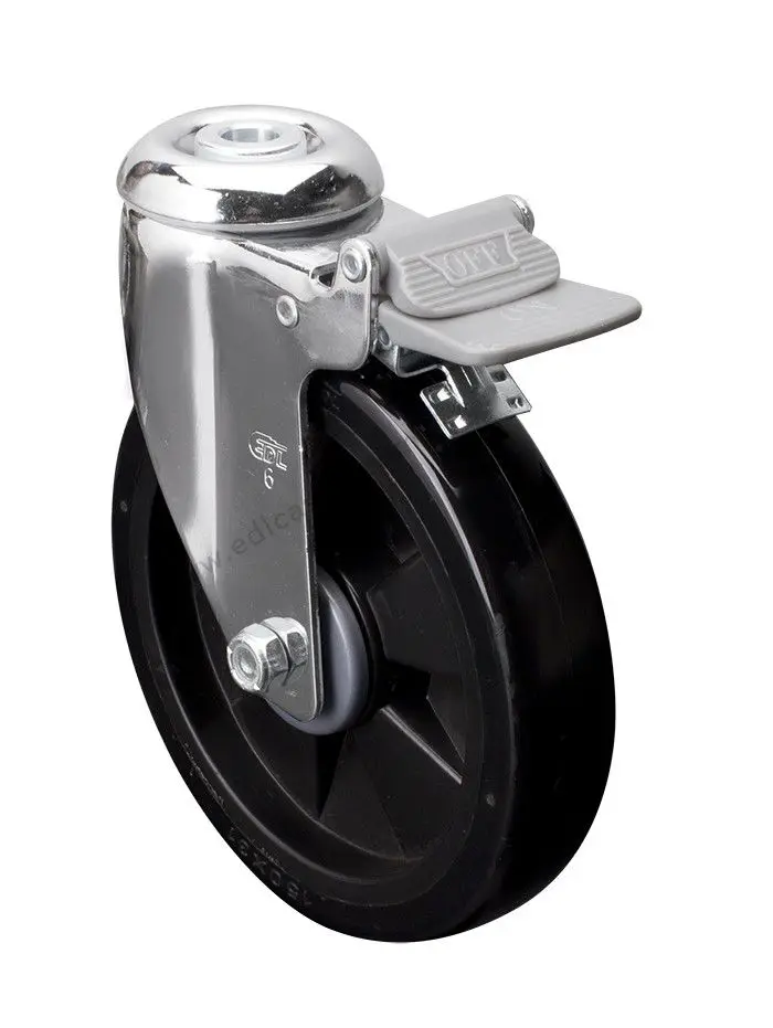 1PC EDL Medium Duty 6 Inch Casters Wheels 110Kg Polyurethane Wheels ...