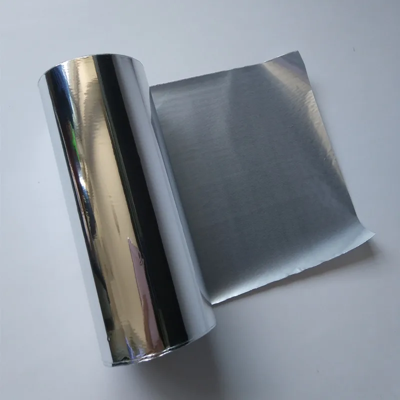 Bright silver Hot stamping foil hot press on paper cards or plastic ...