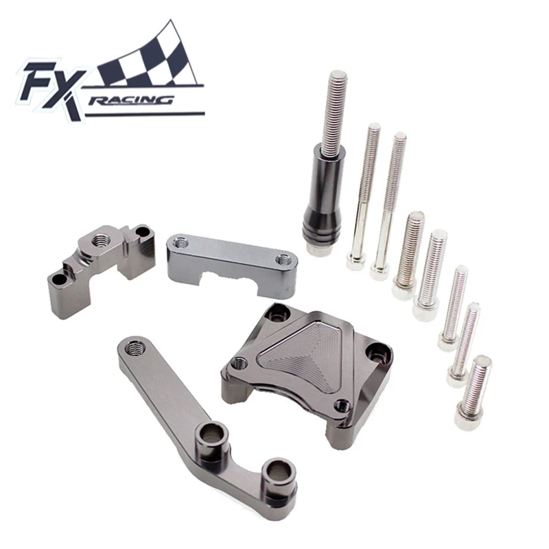 FXCNC Motorcycle Steering Stabilizer Damper Bracket Mounting Support ...