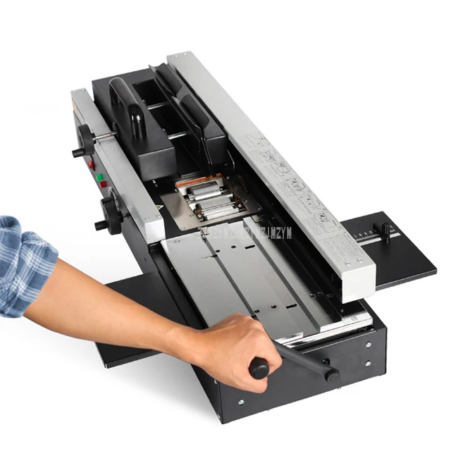 A4 Size Manual Hot Melt Glue Binding Machine 4cm Thickness For Photo ...