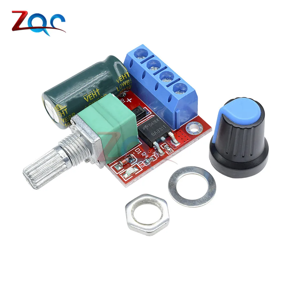 5A 90W DC Motor Speed Controller Voltage Regulator 12V pwm regulator 4 ...