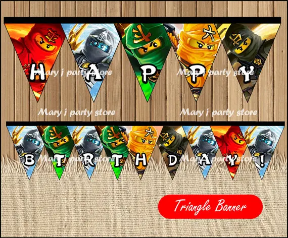 Ninjago Party Banner Printable