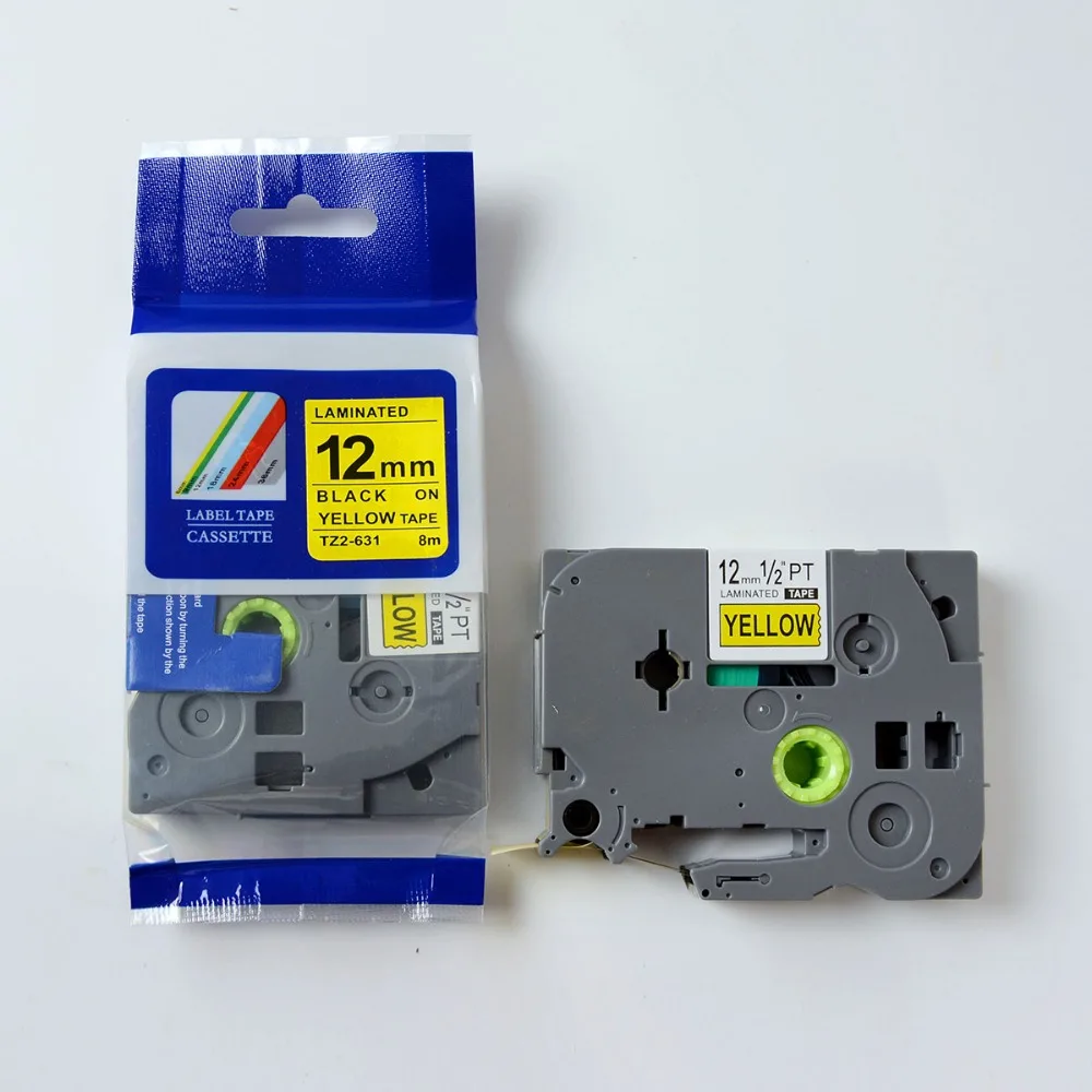 12mm Tze Tz Tape Compatible Brother Ptouch Cartridge Label Maker Tape