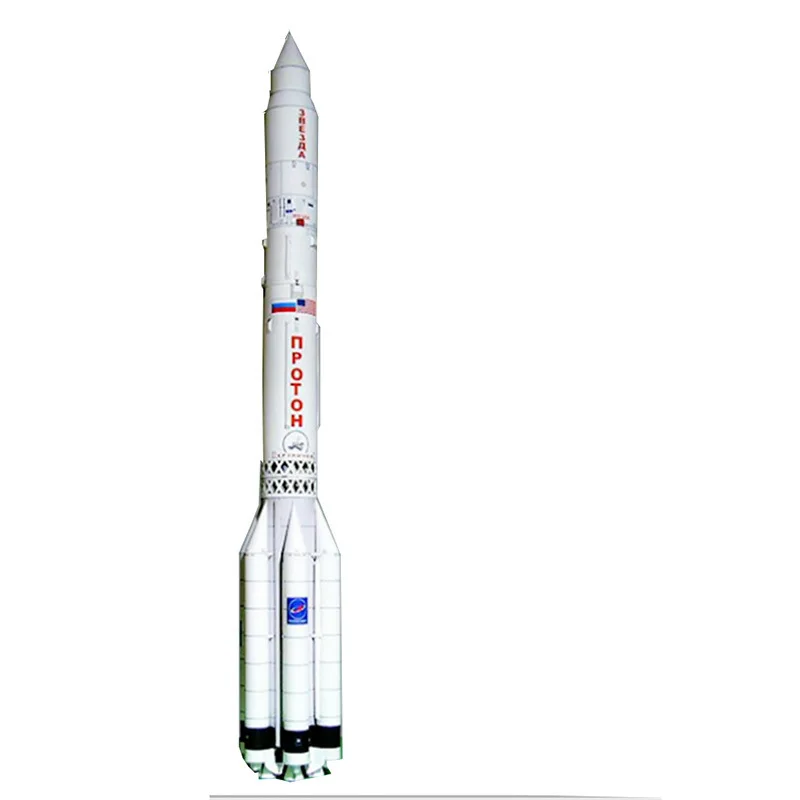 Paper model Soviet proton rocket Proton-M 3D space rocket DIY manual ...
