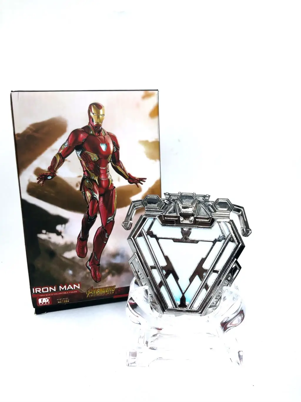 Marvel Avengers Infinity War Arc Reactor with LED IronMan Tony Stark ...