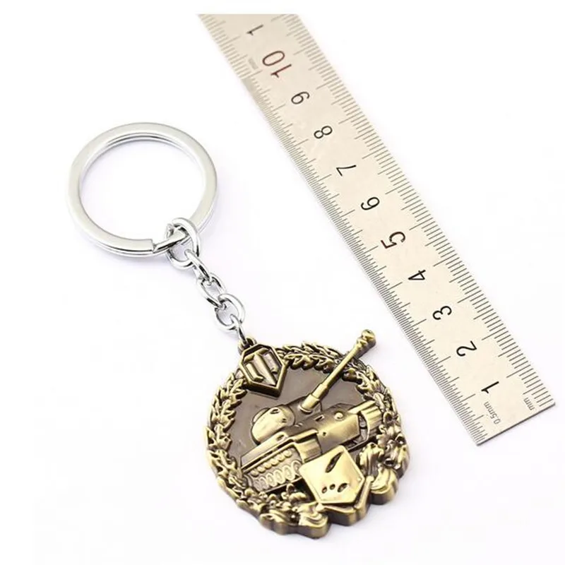 HSIC 10pcs/lot Wholesale World of Tanks Key chain Metal Key Rings For ...